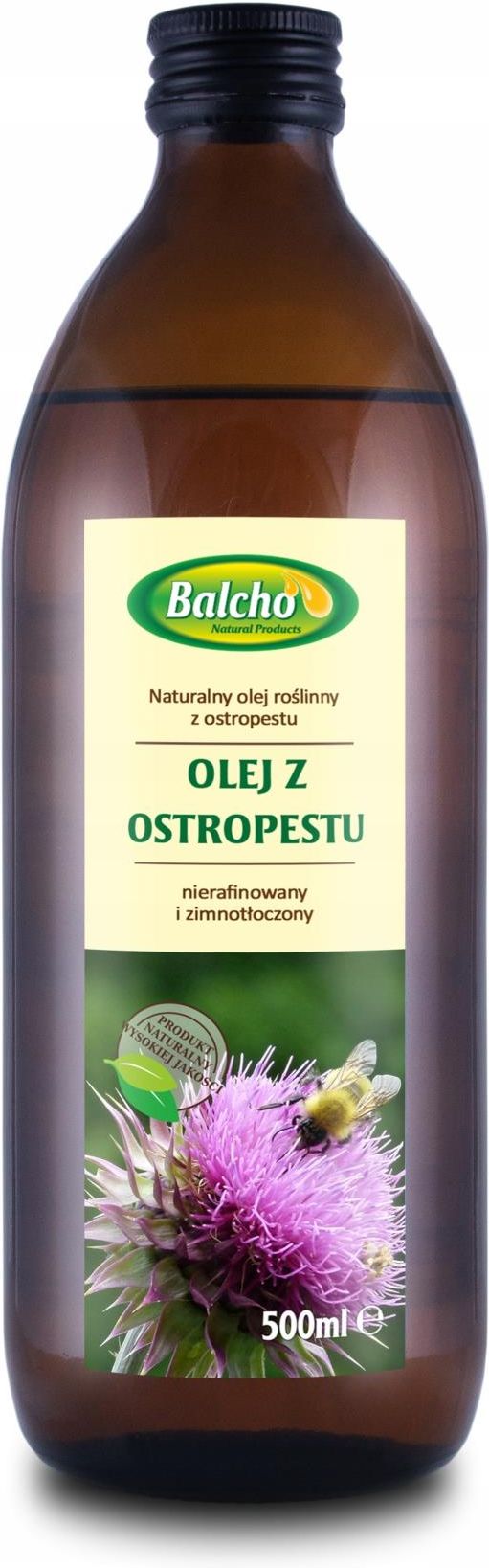 Olej z ostropestu Balcho 500ml Tłoczony Na Zimno - Ceny i opinie - Ceneo.pl