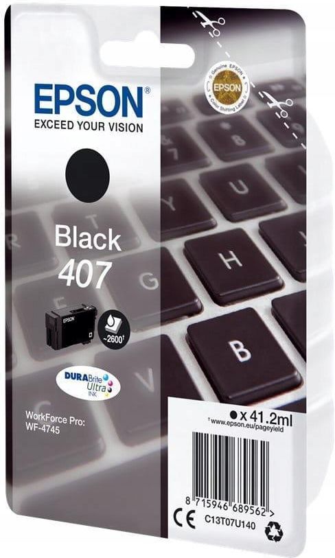 Tusz Epson 407 Czarny do drukarki - Opinie i ceny na Ceneo.pl
