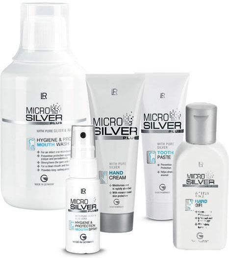 LR MICROSILVER Zestaw do higieny i pielęgnacji 3 x 75 ml + 300 ml + 15 ...