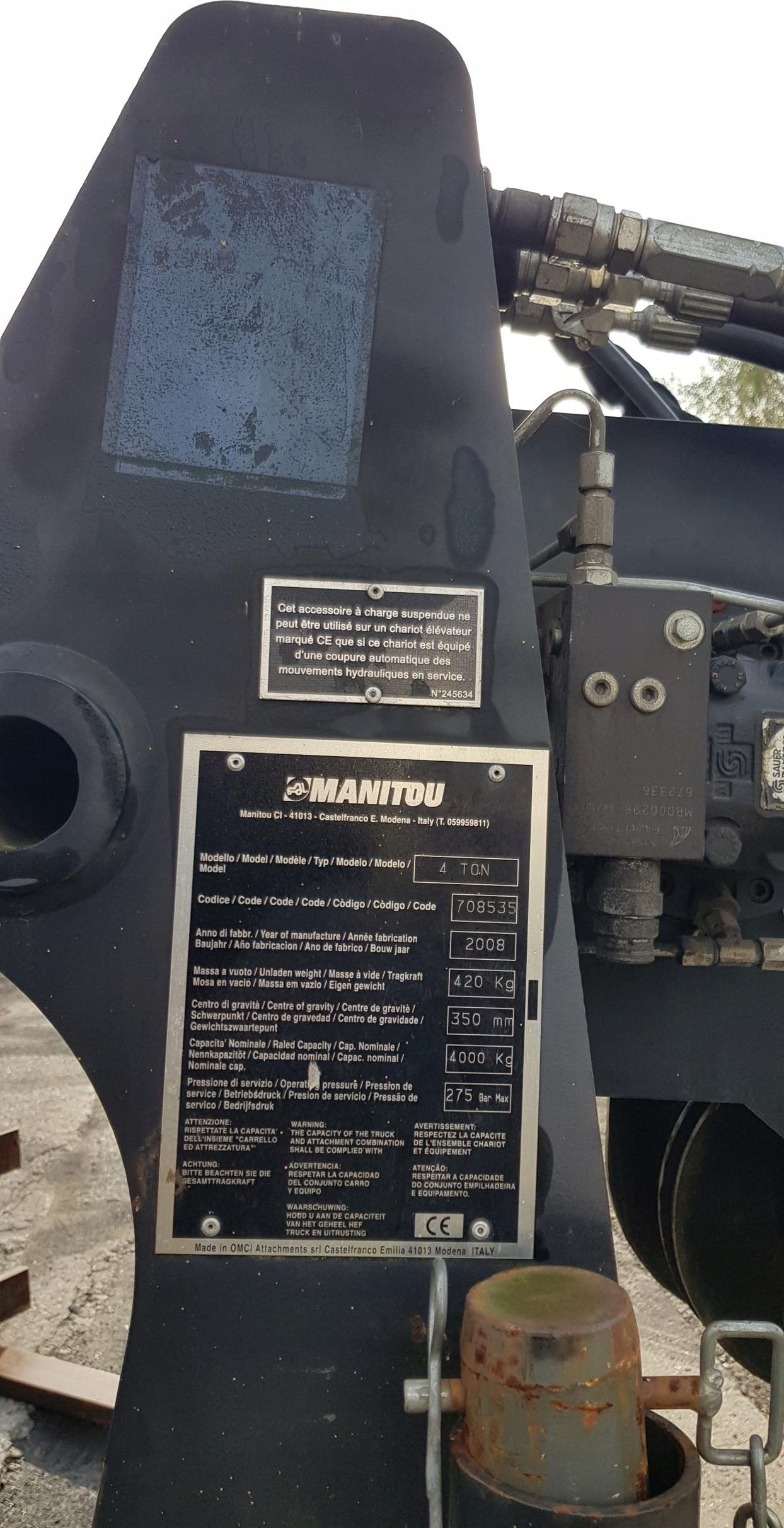 Wciągarka hydrauliczna linowa MANITOU , MERLO ROTO - Opinie i ceny na ...