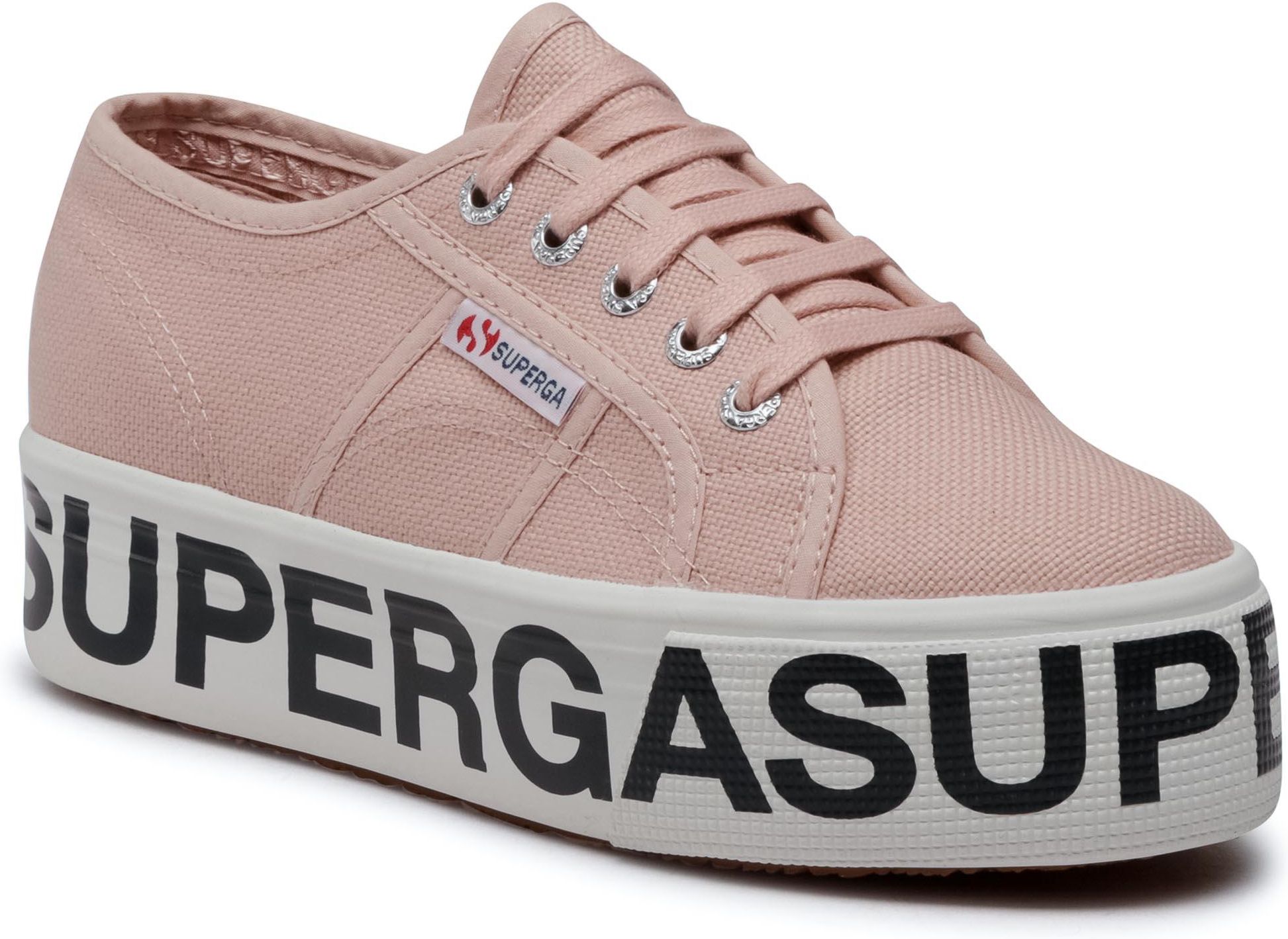Superga Tenisówki - 2790 Cotw Outsole Lettering S00Fj80 Pink Smoke Xcw ...