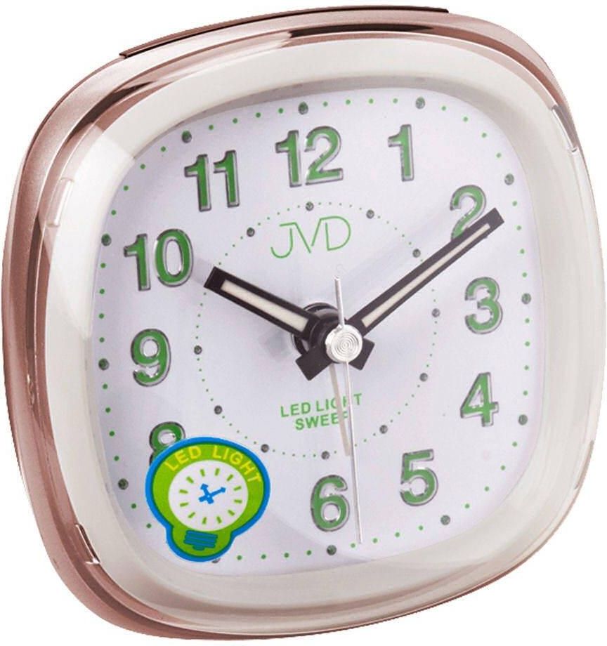 Jvd Budzik Led Light Cichy Mechanizm Biały Odcienie Zielonego Perłowy ...