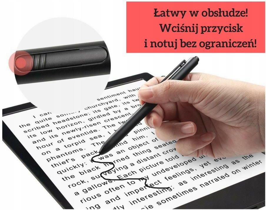 Pokrowiec na czytnik e-book ONYX BOOX RYSIK SERIA MAX/NOTE/NOVA CZARNY ...