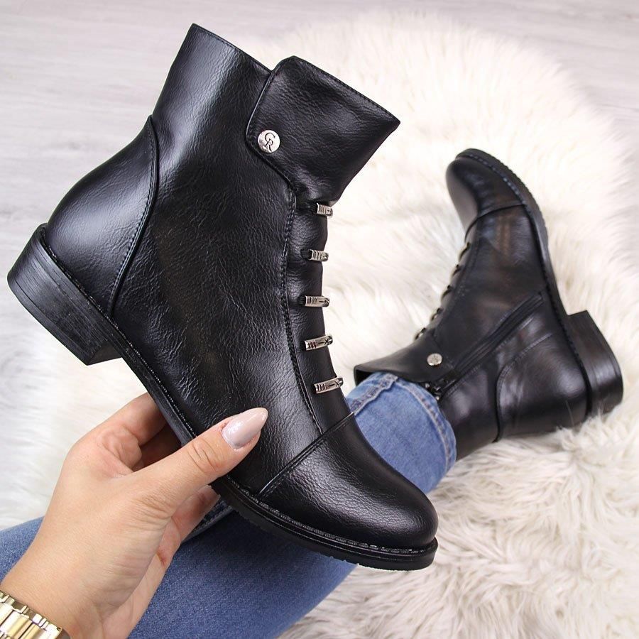 Botki damskie ocieplane czarne Jezzi - czarny - Ceny i opinie - Ceneo.pl