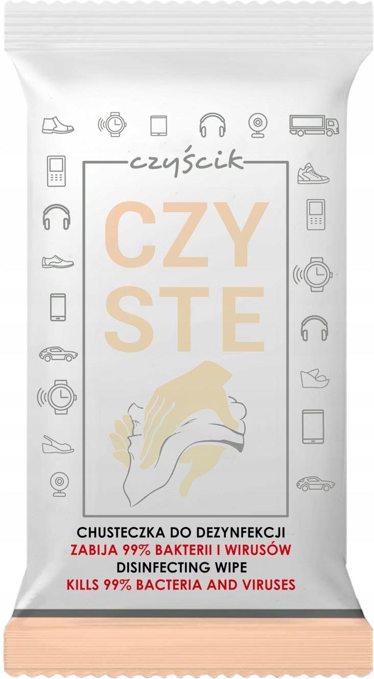 Czysty Chusteczki Do Dezynfekcji Nawilżone 50szt - Opinie i ceny na ...