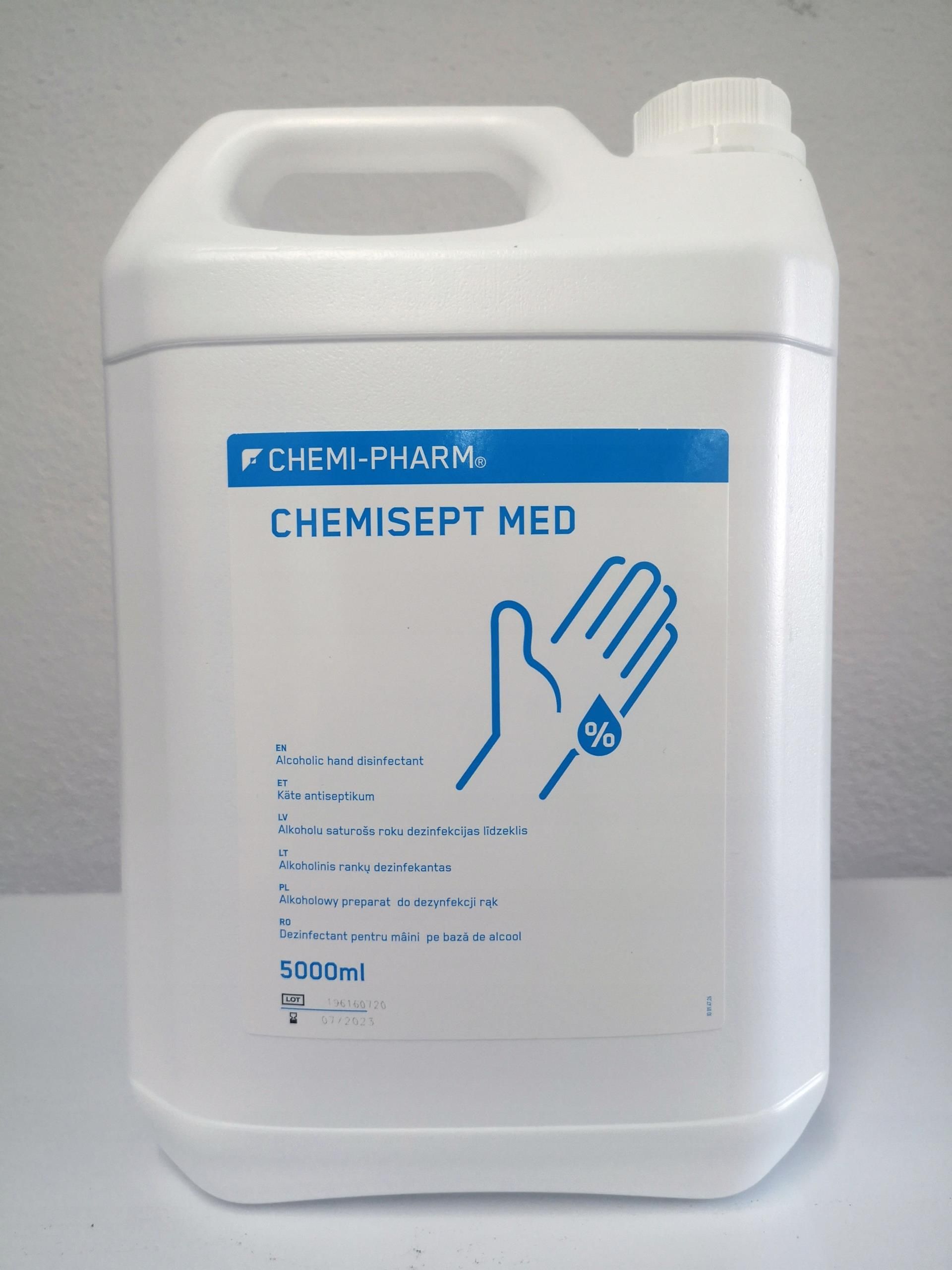 Płyn do Dezynfekcji Rąk Chemisept Med 5000ml 5L - Opinie i ceny na Ceneo.pl