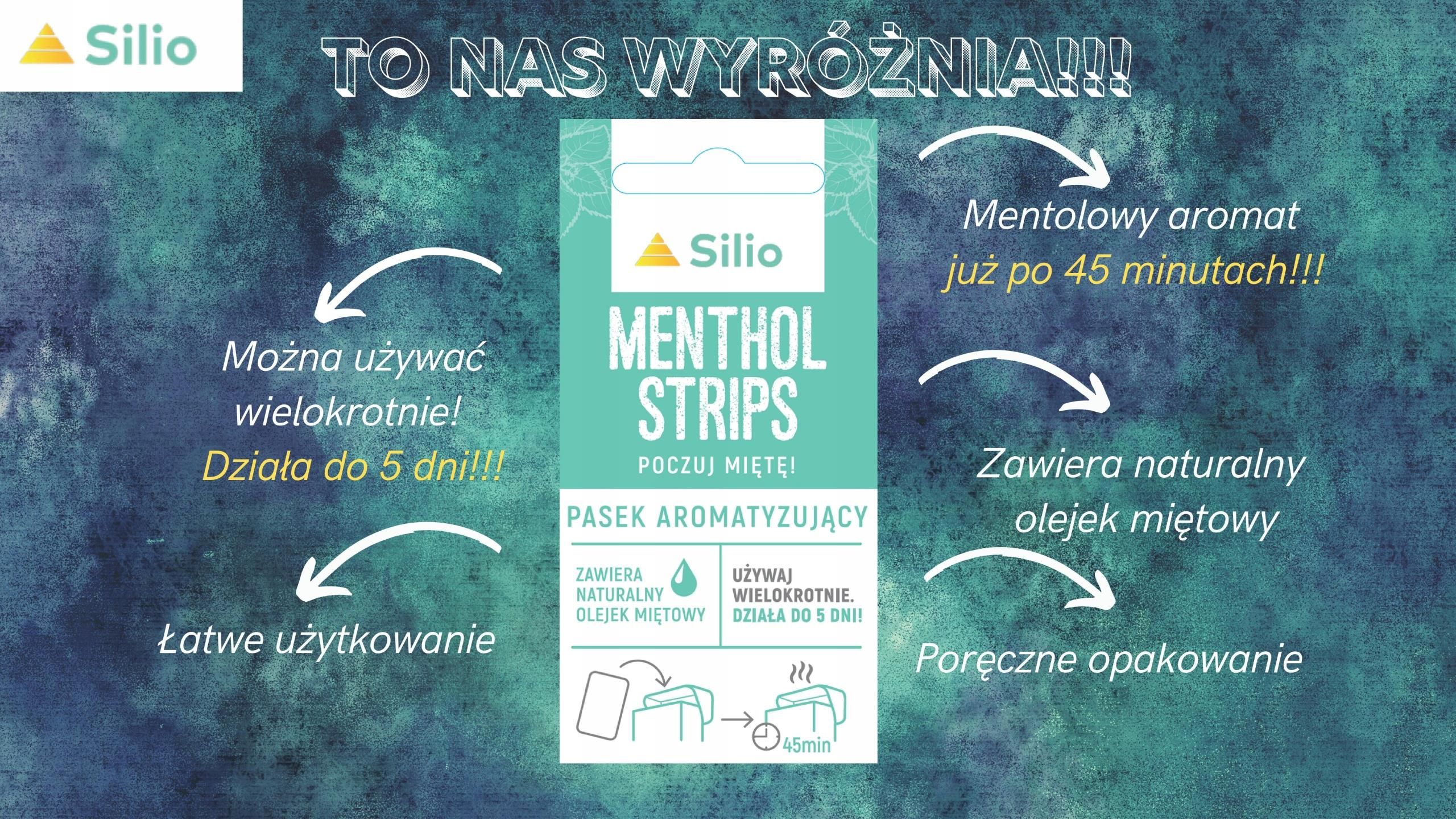 100 SZTUK KARTA AROMATYZUJĄCA SILIO MENTHOL STRIPS - Ceny i opinie ...