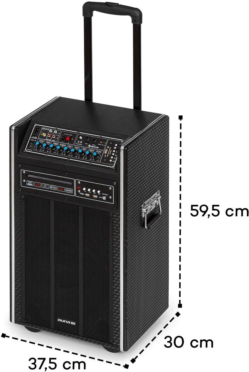 Auna Pro DisGo Box DVD, przenośny zestaw nagłośnieniowy, maks. 300W ...