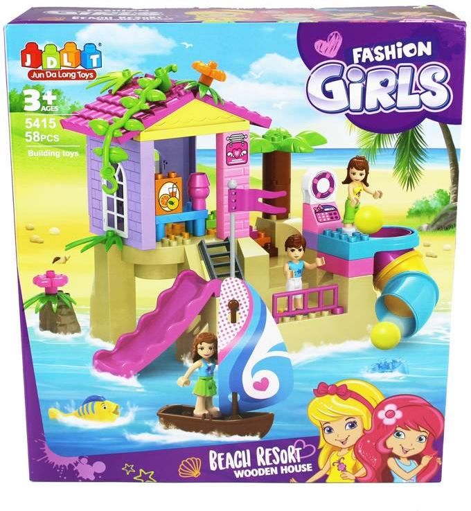 Jdlt Klocki Domek Na Plaży 58El. - ceny i opinie - Ceneo.pl