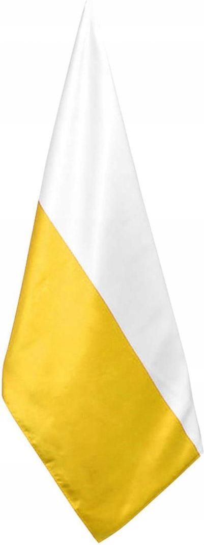 Flaga sztandarowa - biało-żółta (papieska) - Ceny i opinie - Ceneo.pl