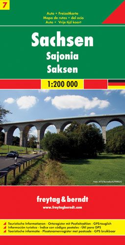 Niemcy część 7 Saksonia mapa 1:200 000 Freytag & Berndt - Ceny i opinie ...