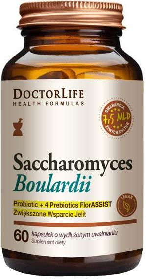 Doctor Life Saccharomyces Boulardii 60kaps. - Opinie i ceny na Ceneo.pl