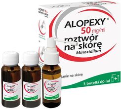 Alopexy 50 mg/ ml roztwór na skórę 3 x 60 ml - Opinie, cena na Ceneo.pl