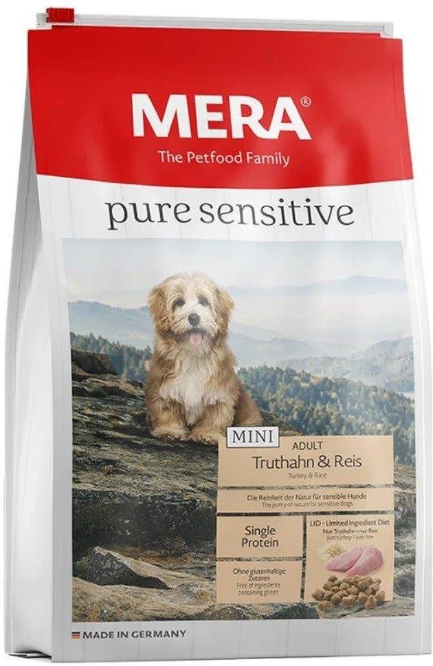 Karma Mera Dla Alergika Rasy Małe Pure Sensitive Mini Indyk I Ryż 4Kg ...