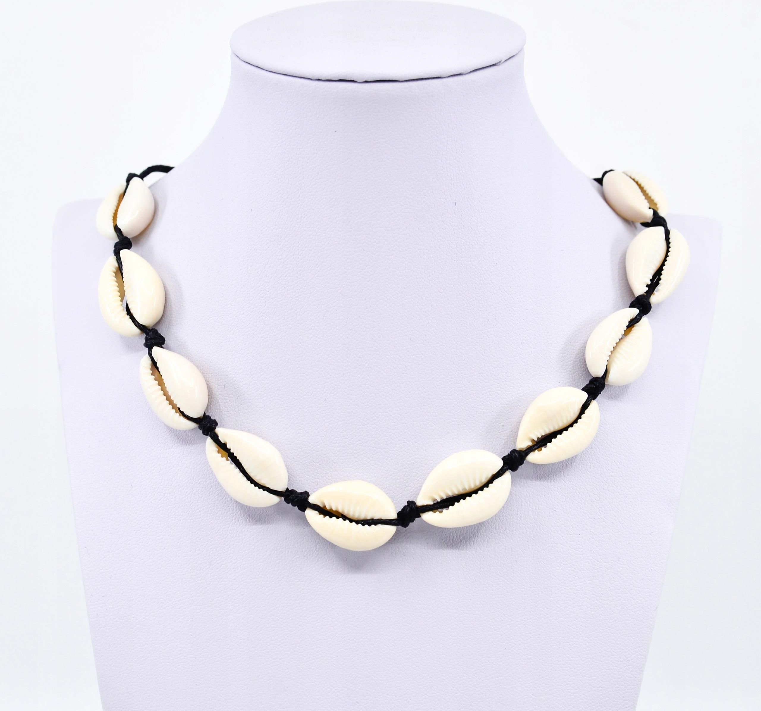 NASZYJNIK CHOKER MUSZLE MUSZELKI KAURI BALI BOHO - Ceny i opinie - Ceneo.pl