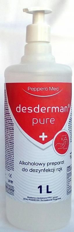 Desderman Pure dezynfekcja 1L z pompką Pepperomed - Opinie i ceny na ...