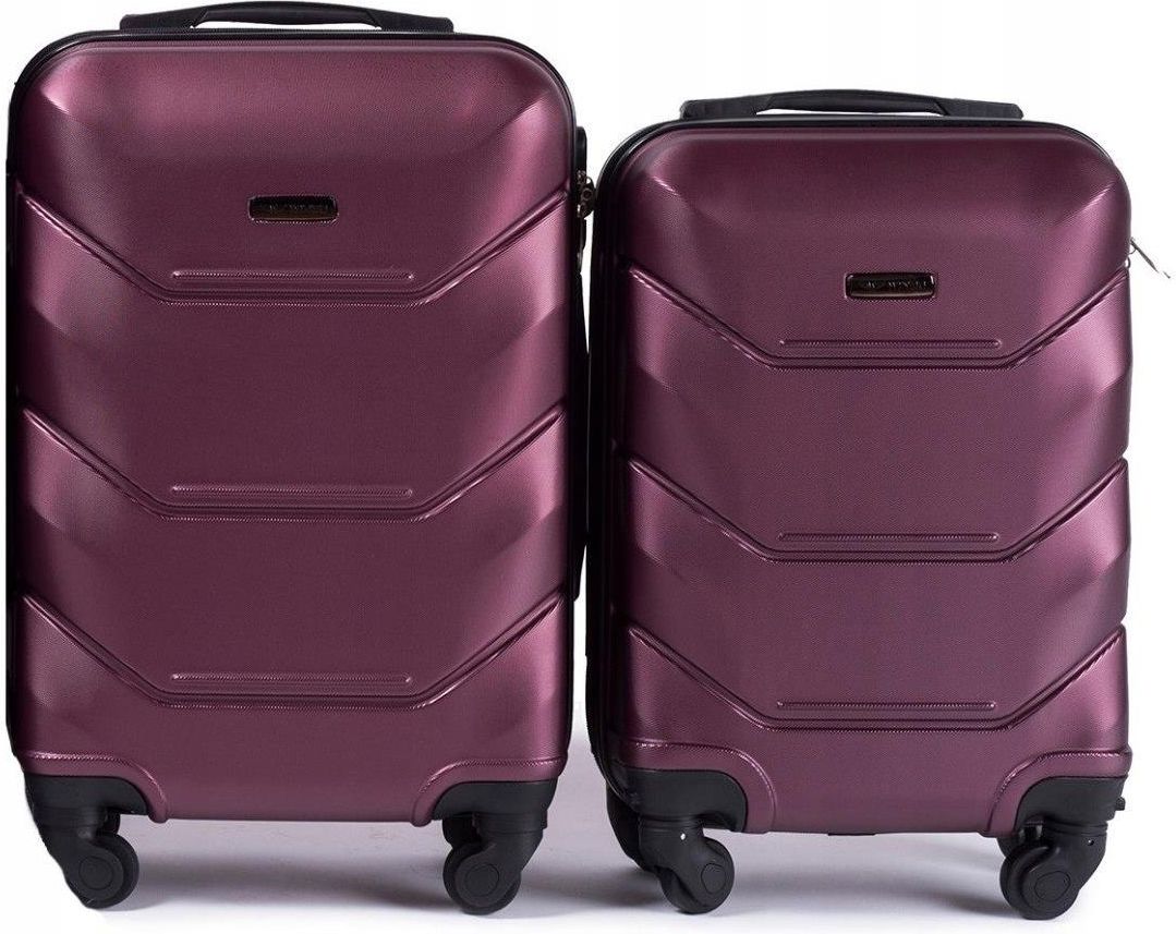 WINGS 147, ZESTAW 2 WALIZEK S+XS, BURGUNDY 5903707821556 - Ceny i ...