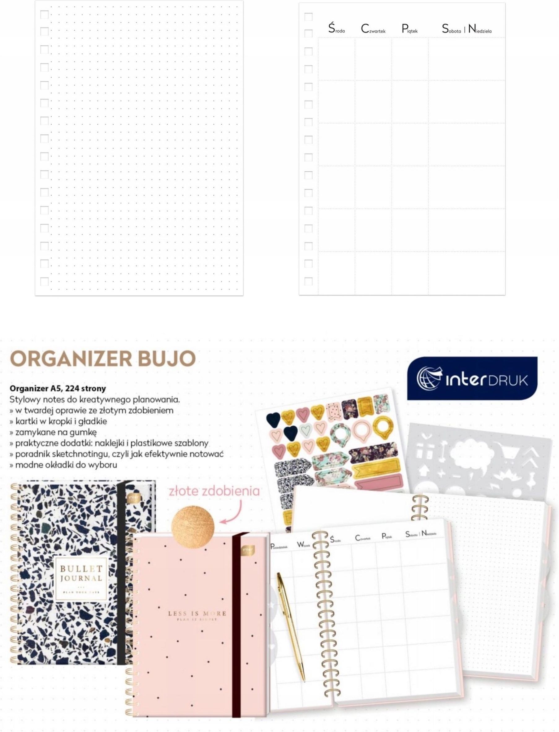 Interdruk Planer Notes Organizer A5 Bullet Journal Bujo - Ceny i opinie ...