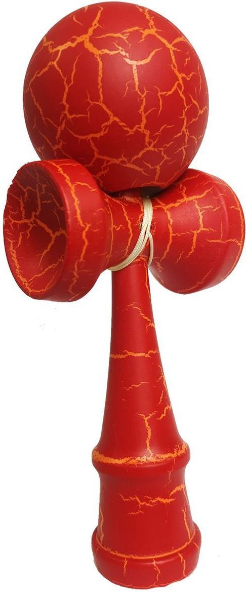 Kendama Japońska Gra Zręcznościowa Drewniana Czerwono-Biała - Gra dla ...