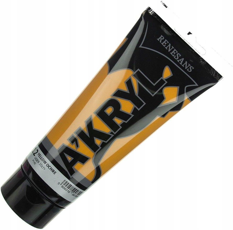 FARBA AKRYLOWA AKRYL RENESANS 200ML 12 OCHRA ŻÓŁTA - Ceny i opinie ...