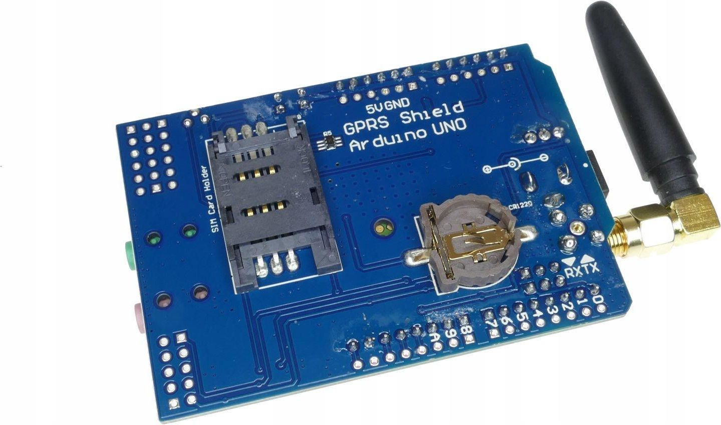 Mikrokontroler MODULOSY MODUŁ GSM/GPRS SIM 900 SHIELD ARDUINO UNO ...