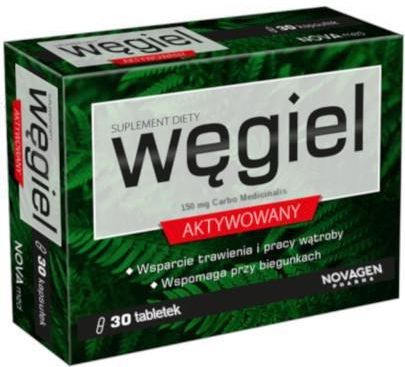 NovaGen Węgiel aktywowany 30 tabl - Opinie i ceny na Ceneo.pl