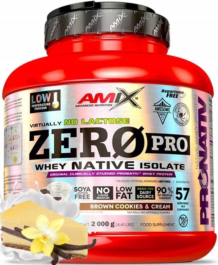 Odżywka białkowa Amix Zero Pro Native Whey Isolate 2000g - Ceny i opinie - Ceneo.pl