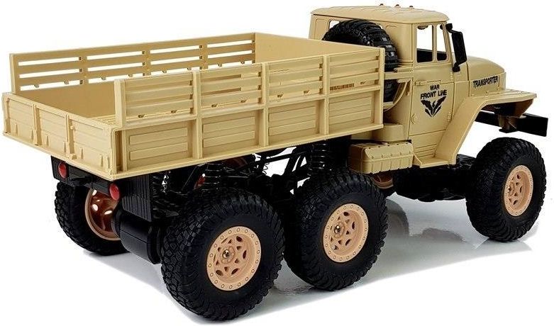 LeanToys Ciężarówka Auto Zdalnie Sterowane 1:18 Wojskowe Piaskowe ...