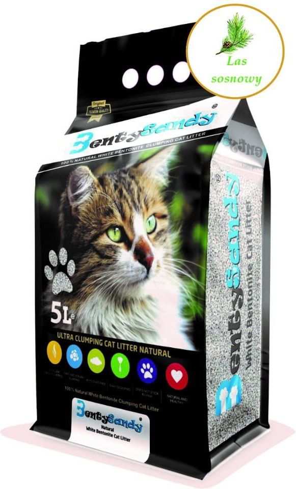 Benty Sandy Pine Żwirek Bentonitowy Biały 5L - Ceny i opinie - Ceneo.pl