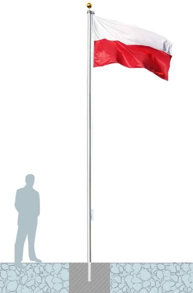 MASZT ALUMINIOWY FLAGOWY 6,20M FLAGA POLSKA - Ceny i opinie - Ceneo.pl