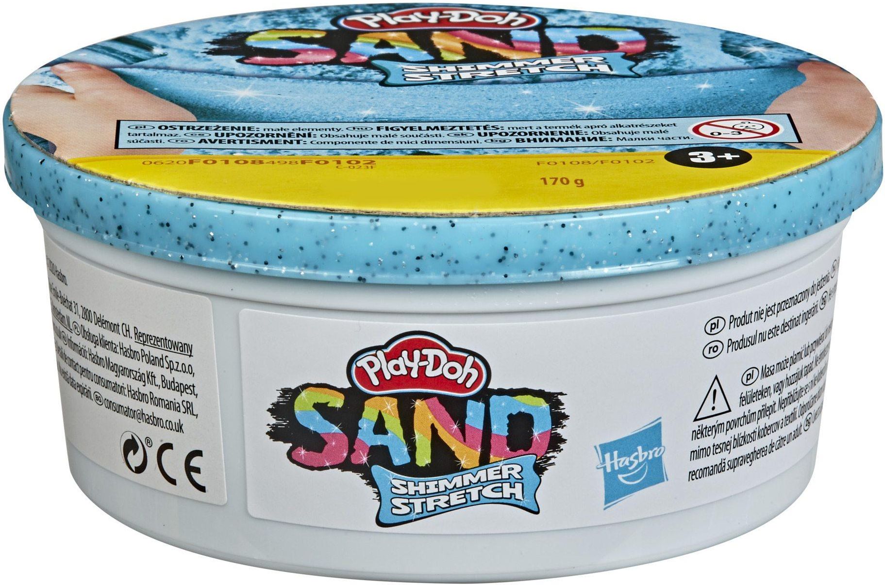 Hasbro Play-Doh Sand - Piasek Brokatowy Tuba pojedyncza Niebieski F0108 ...