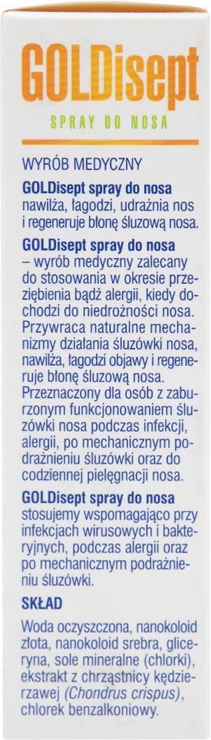 GOLDisept spray do nosa 20ml - Opinie i ceny na Ceneo.pl