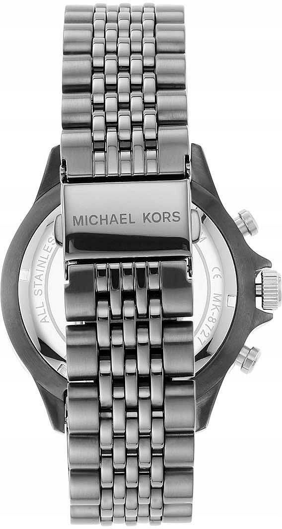 MICHAEL KORS SILVER-TONE MK8727 - Zegarki Męskie - Ceny i opinie - Ceneo.pl