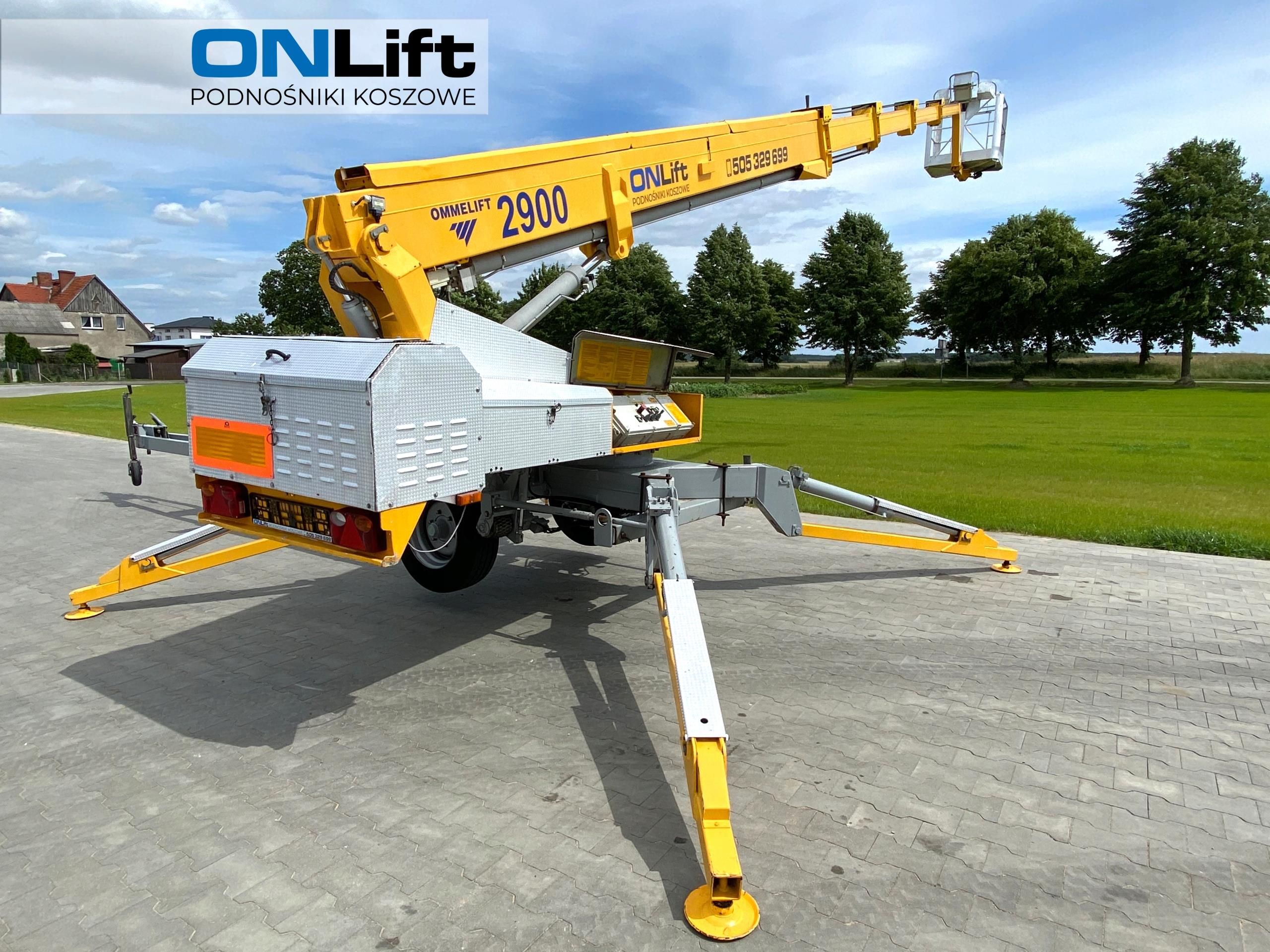 Podnośnik koszowy na przyczepie-OMME 2900E- ONLift - Opinie i ceny na ...