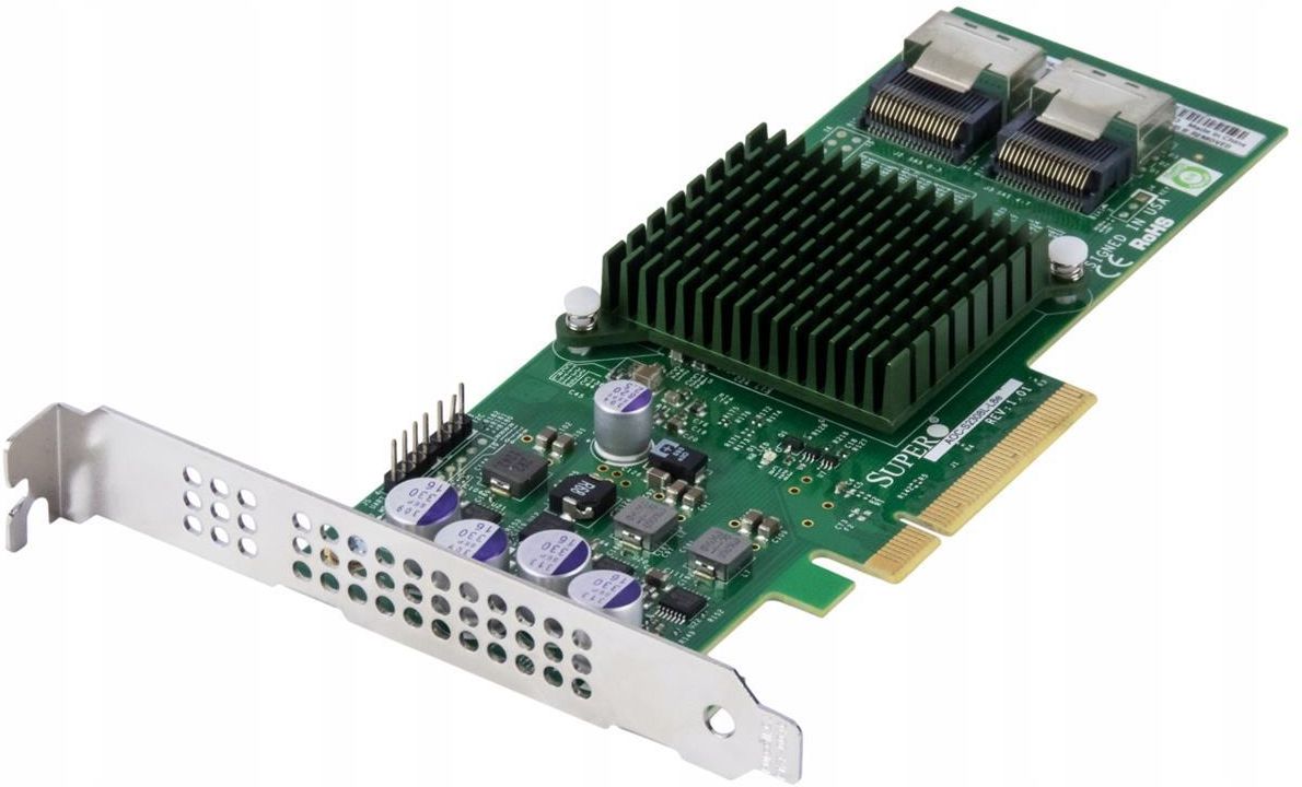 Kontroler Supermicro AOC-S2308L-L8E - PCI Express x8 - SAS,SATA - Low ...