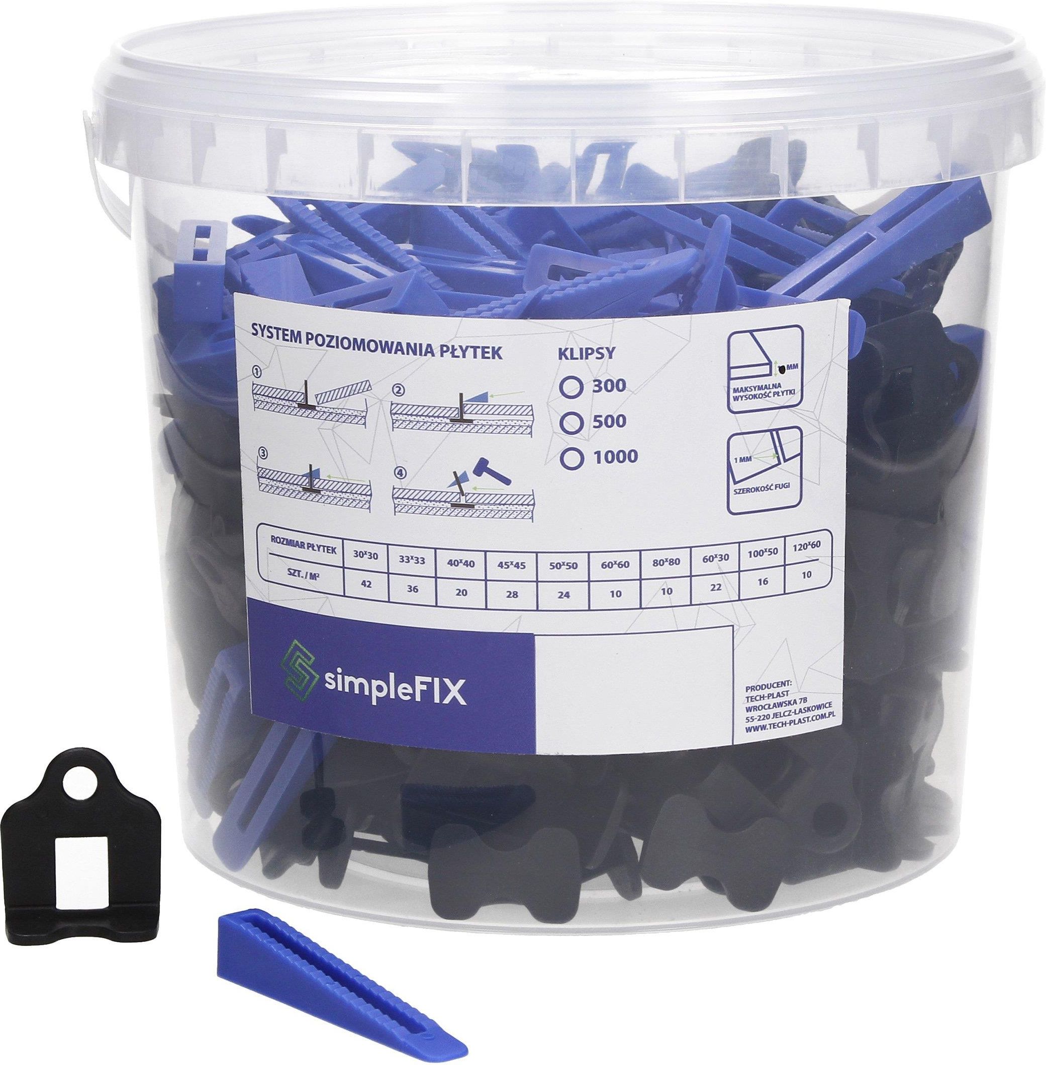 Simplefix System poziomowania płytek 300+100 - Opinie i ceny na Ceneo.pl