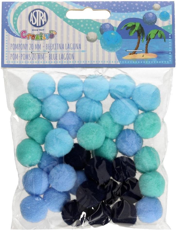 Astra Papiernicze Pompony dekoracyjne 20mm - Błękitna laguna ASTRA ...