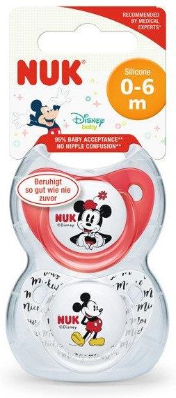 NUK Trendline Disney Myszka Miki silikonowy 0-6M czerwony + biały 2 szt. - Ceny i opinie - Ceneo.pl