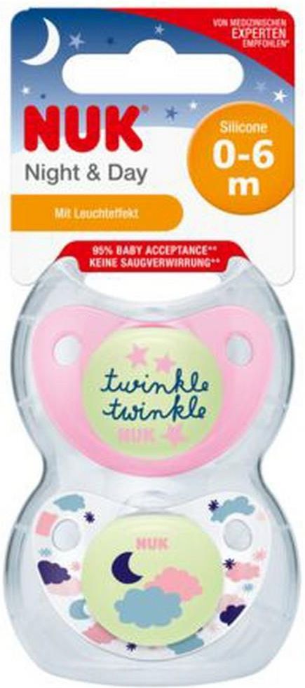 NUK Night & Day Smoczek Uspokajający 6-18M 2Szt. - Ceny i opinie - Ceneo.pl