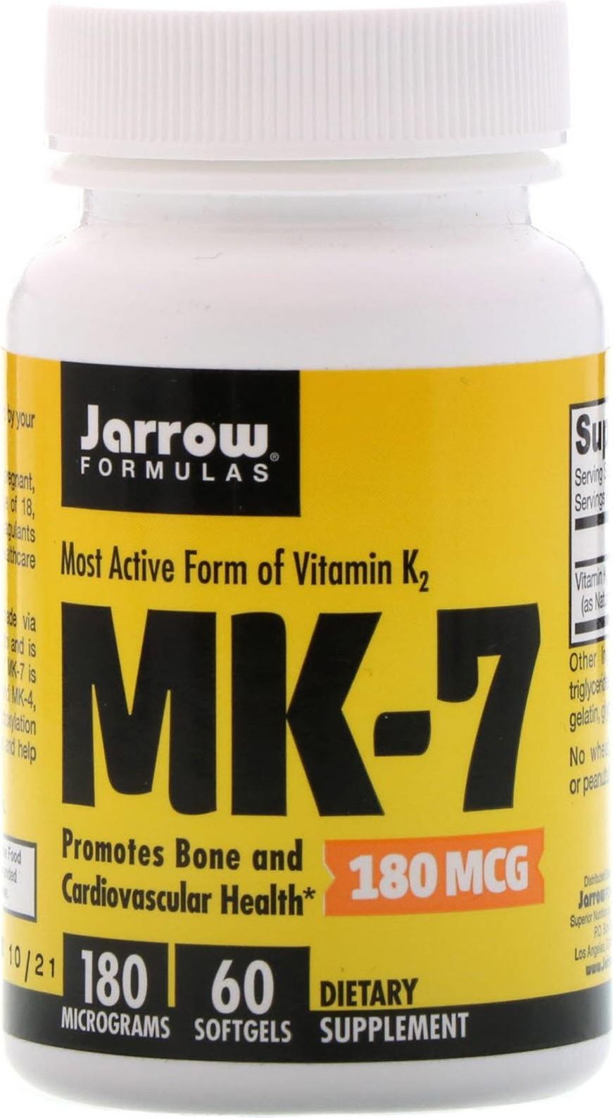 Preparat medycyny naturalnej Jarrow Formulas Witamina K2 MK-7 180 mcg ...
