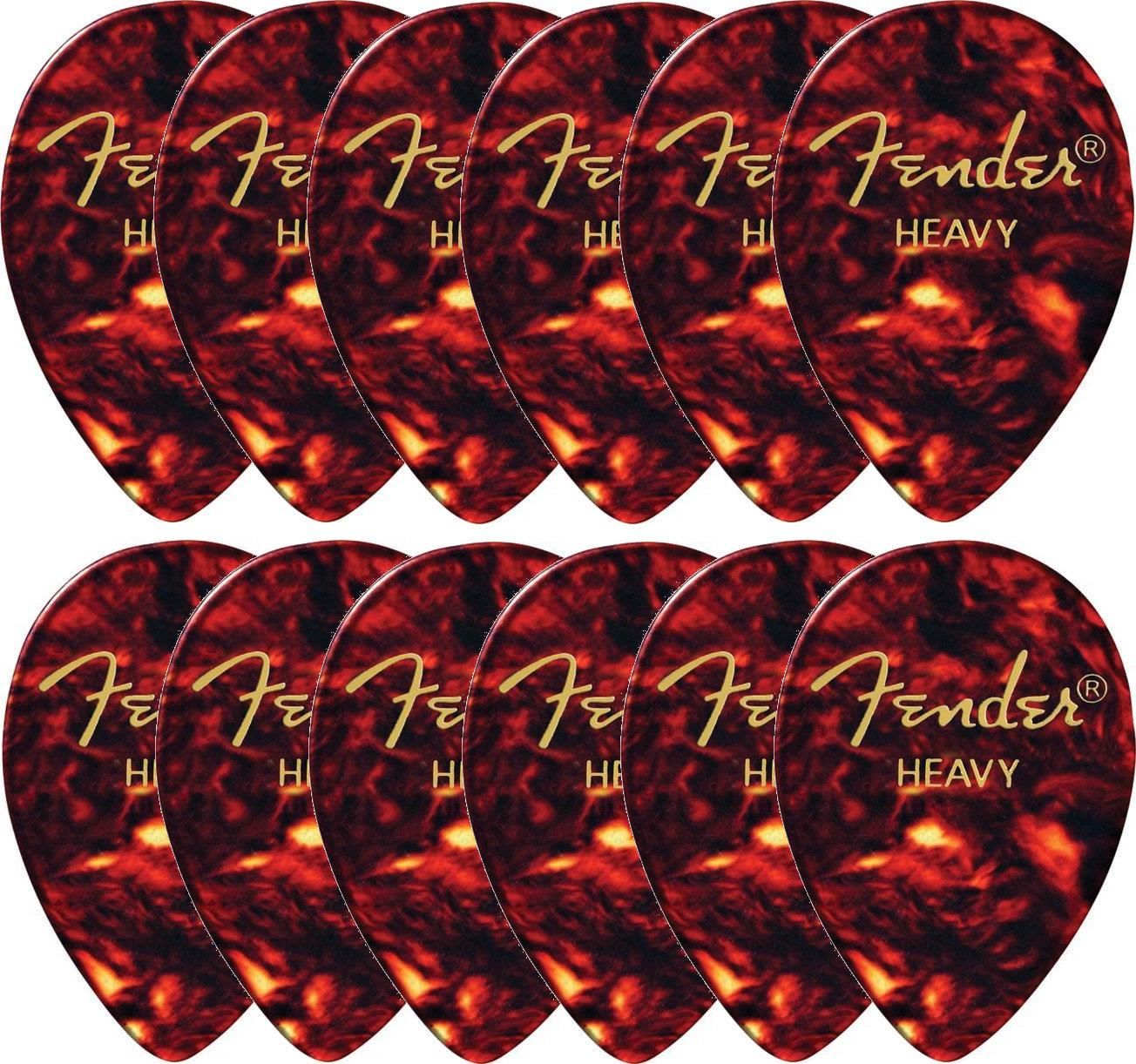 Kostka do gitary Fender 358 Shape Classic Celluloid Picks Shell Heavy ...