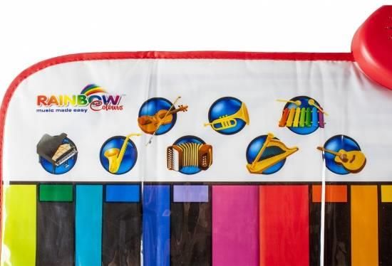 Rainbow Colours Mini Piano Mat - Ceny i opinie - Ceneo.pl