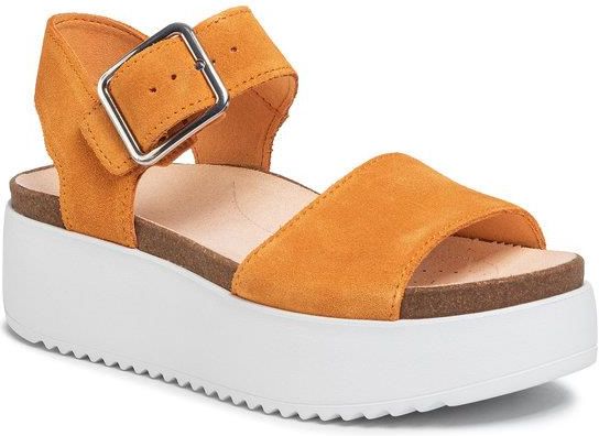 Clarks Sandały Botanic Strap 261477074 Żółty - Ceny i opinie - Ceneo.pl