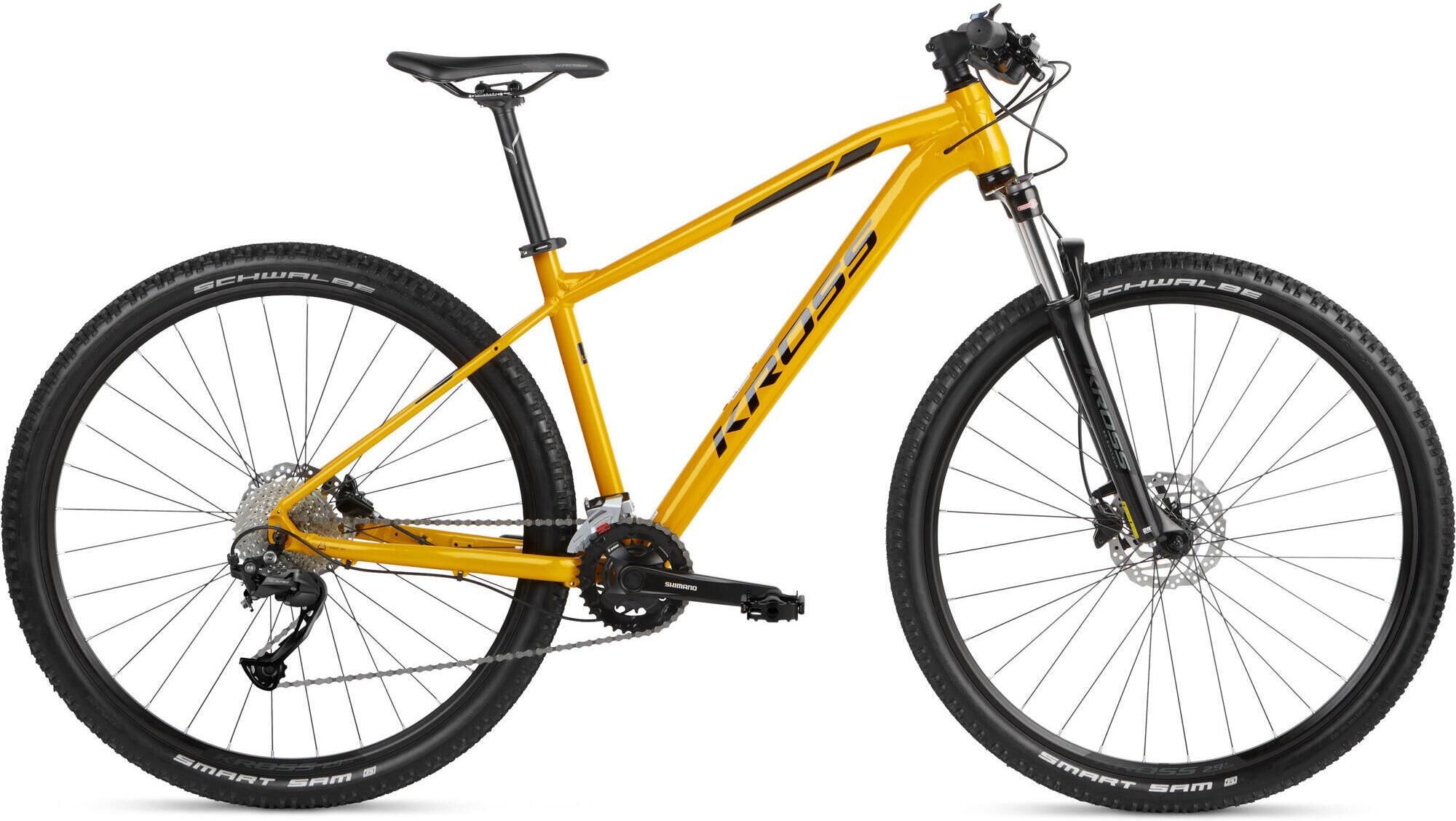 Kross Level 2.0'21 29 Żółty Czarny Połysk 2021 - Rowery Górskie Męskie ...