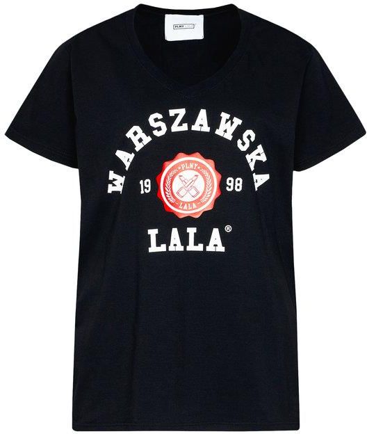 PLNY LALA T-Shirt Warszawska Lala Pl-Ko-Vn-00107 Czarny Classic Fit ...