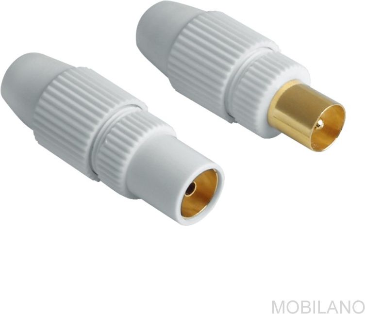 Hama Wtyk antenowy + gniazdo antenowe złote (44111) - Opinie i ceny na Ceneo.pl