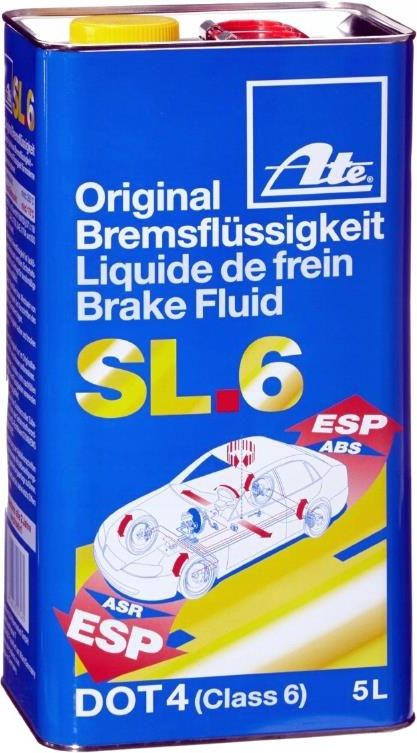 ATE DOT 4 SL6 PŁYN HAMULCOWY ABS ASR ESP - 5L - Opinie i ceny na Ceneo.pl