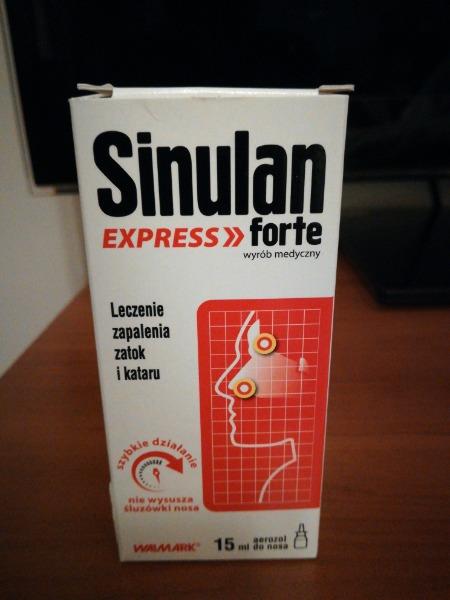 Sinulan Express Forte Spray dla dorosłych i młodzieży na zapalenie zatok przynosowych i nieżyt ...