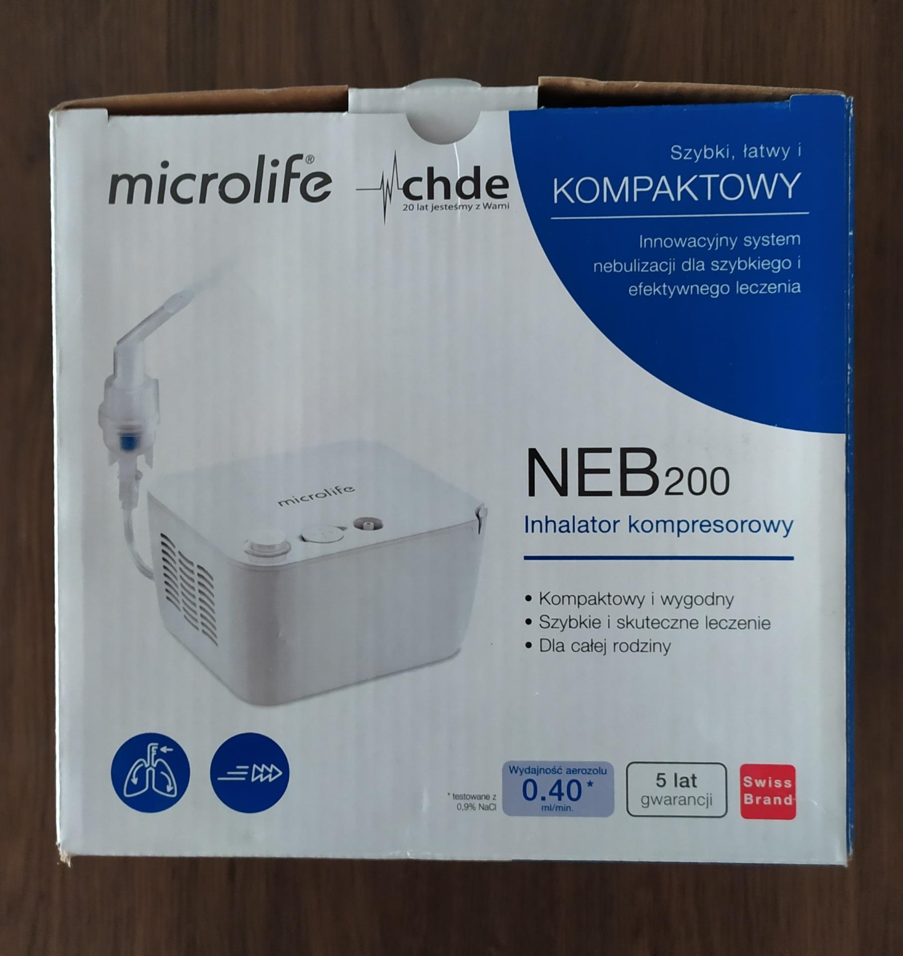 Microlife Neb 200 Inhalator Kompresorowy 1Szt. - Opinie i ceny na Ceneo.pl