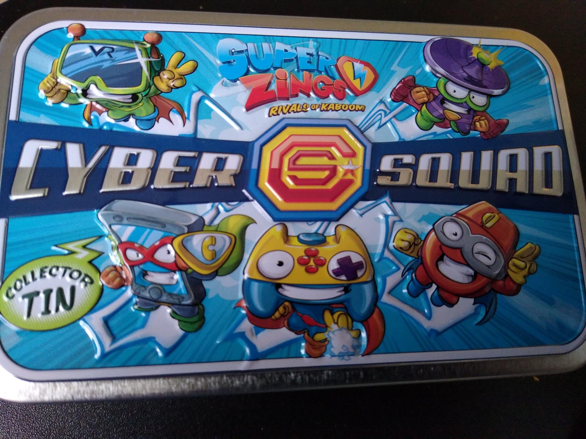 Magic Box Toys Superzings Cyber Squad Metalizowane Pudełko I 5 Figurek ...